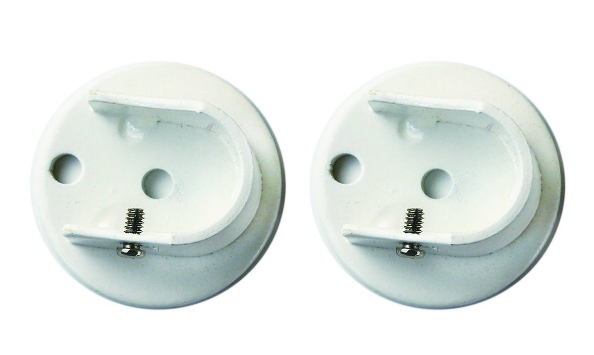 Set of 2 Inside Mount Brackets for 1 1-8 inch to 1 1-4 inch Curtain Ro ...