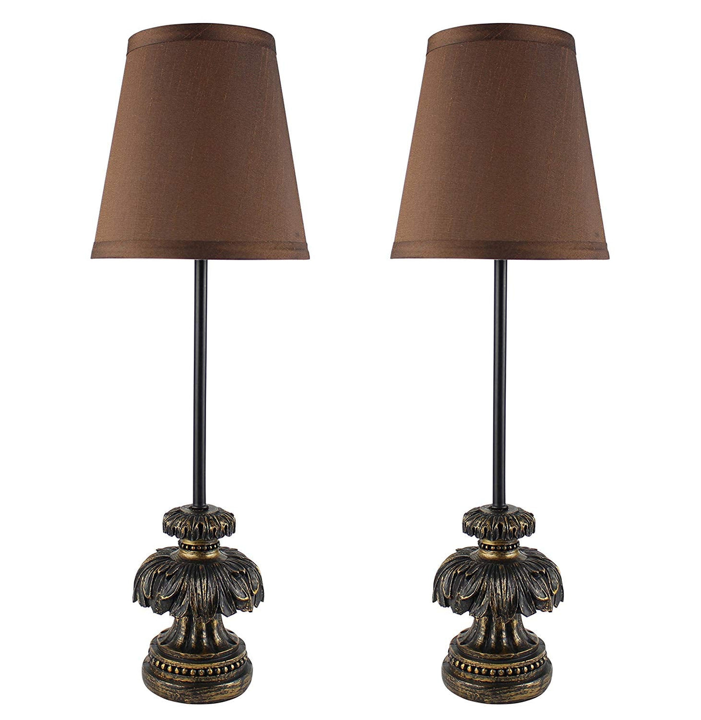 Set of 2 Bainbridge Mini Buffet Lamps with Shades — urbanest