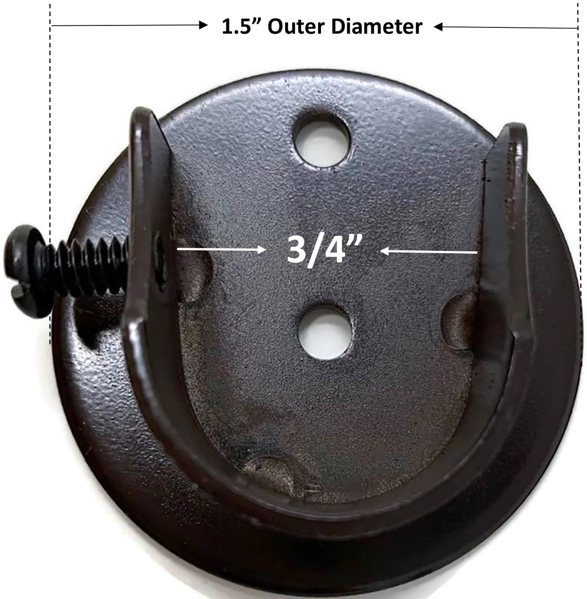 Set of 2 Inside Mount Brackets for 5-8 inch to 3-4 inch Curtain Rods ...