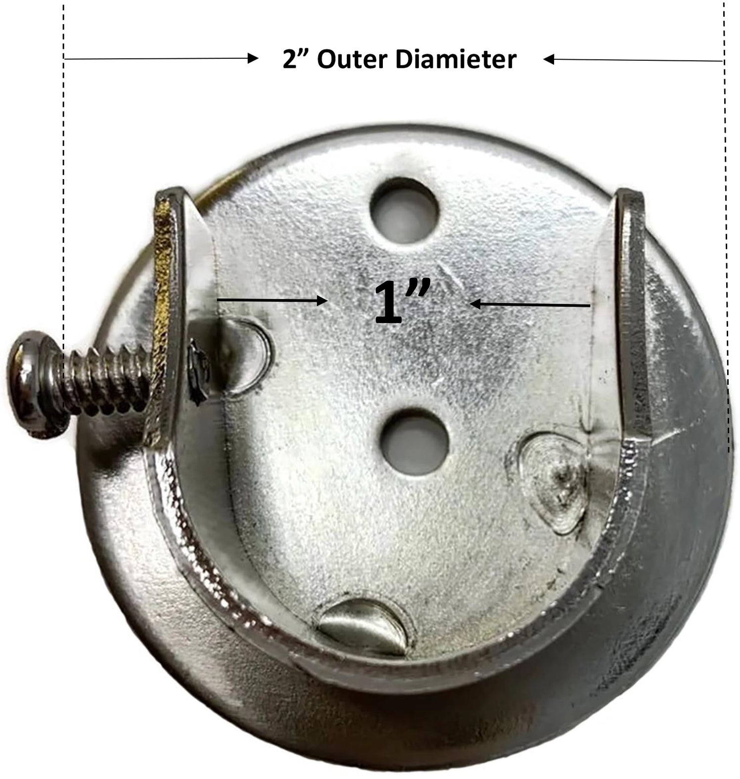 Set of 2 Inside Mount Brackets for 7-8 inch to 1-inch Curtain Rods ...