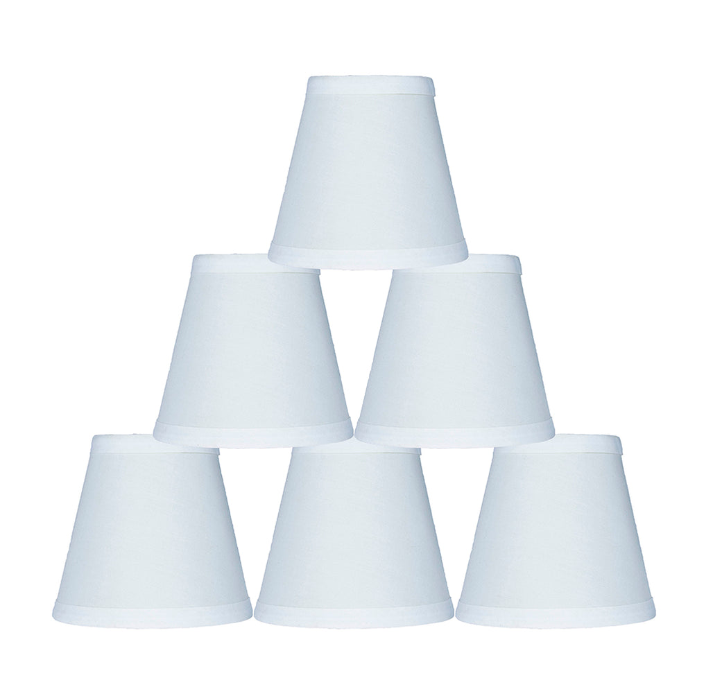 Urbanest Off White Cotton Mini Chandelier Lamp Shade, 5-inch, Hardback ...
